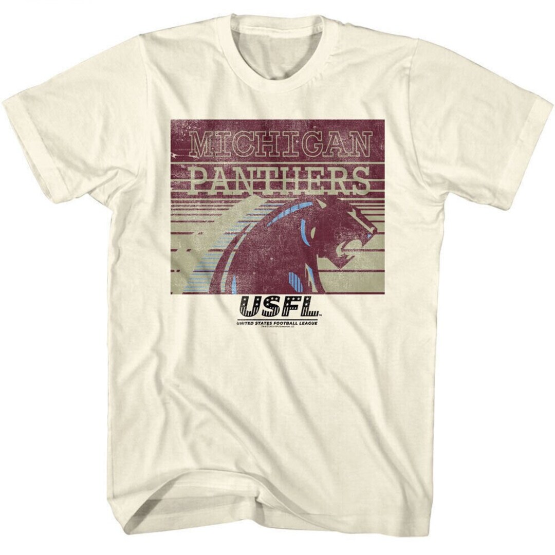 USFL T-shirt Michigan Panthers American Football League 2023 - Etsy