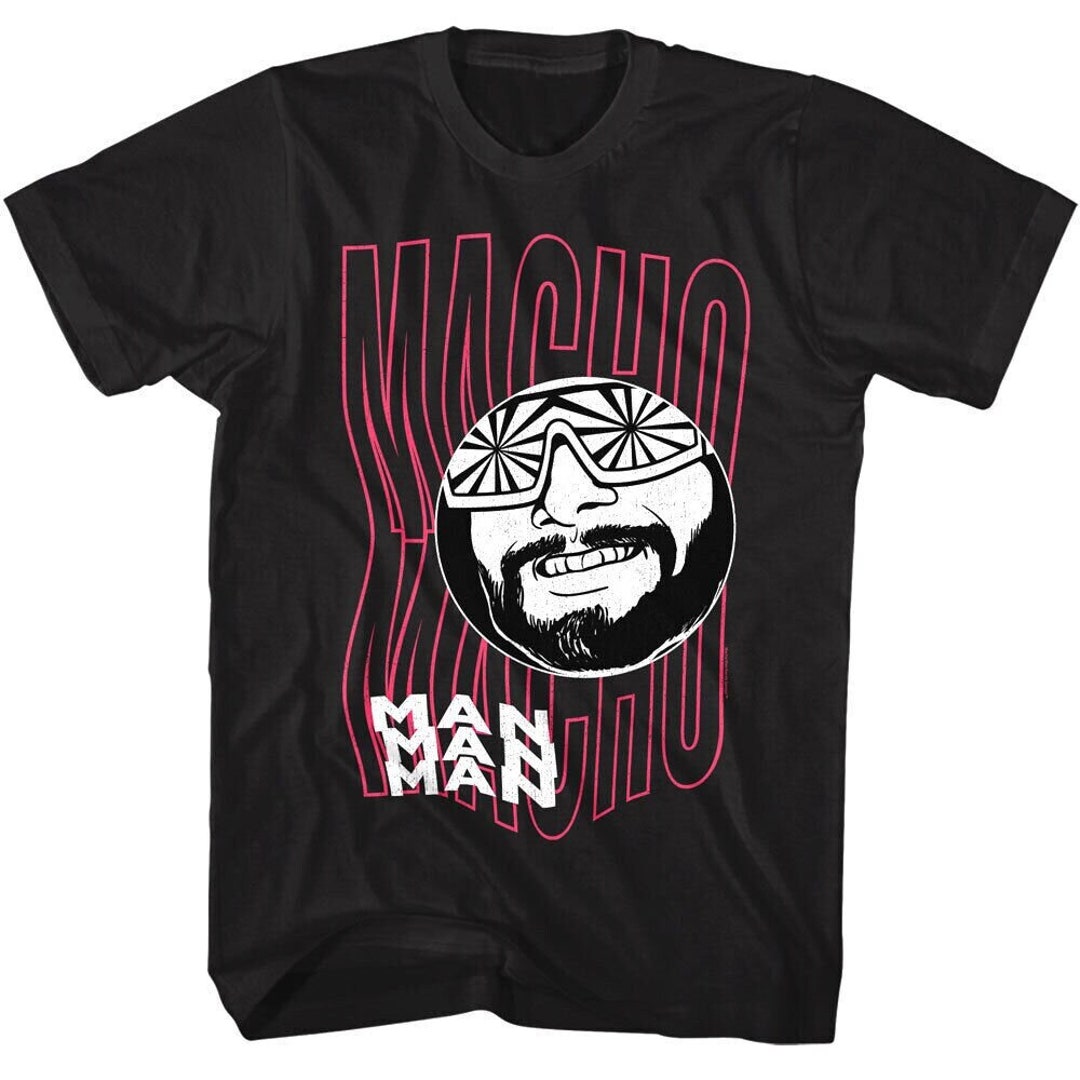 MACHO MAN T-shirt Gettin Wavy Funky Logo Wrestler WWE Graphic Tees - Etsy