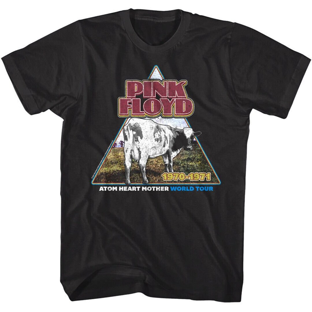 PINK FLOYD Shirt Cow Field Atom Heart Mother World Tour Graphic Tees - Etsy