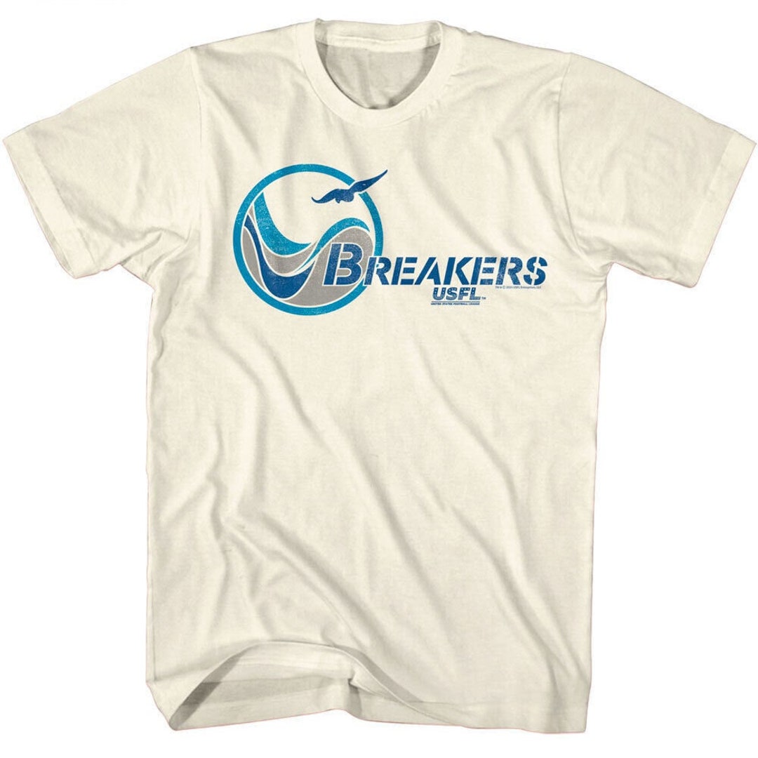 USFL Breakers T Shirt Team Logo American Football League Boston Waves ...