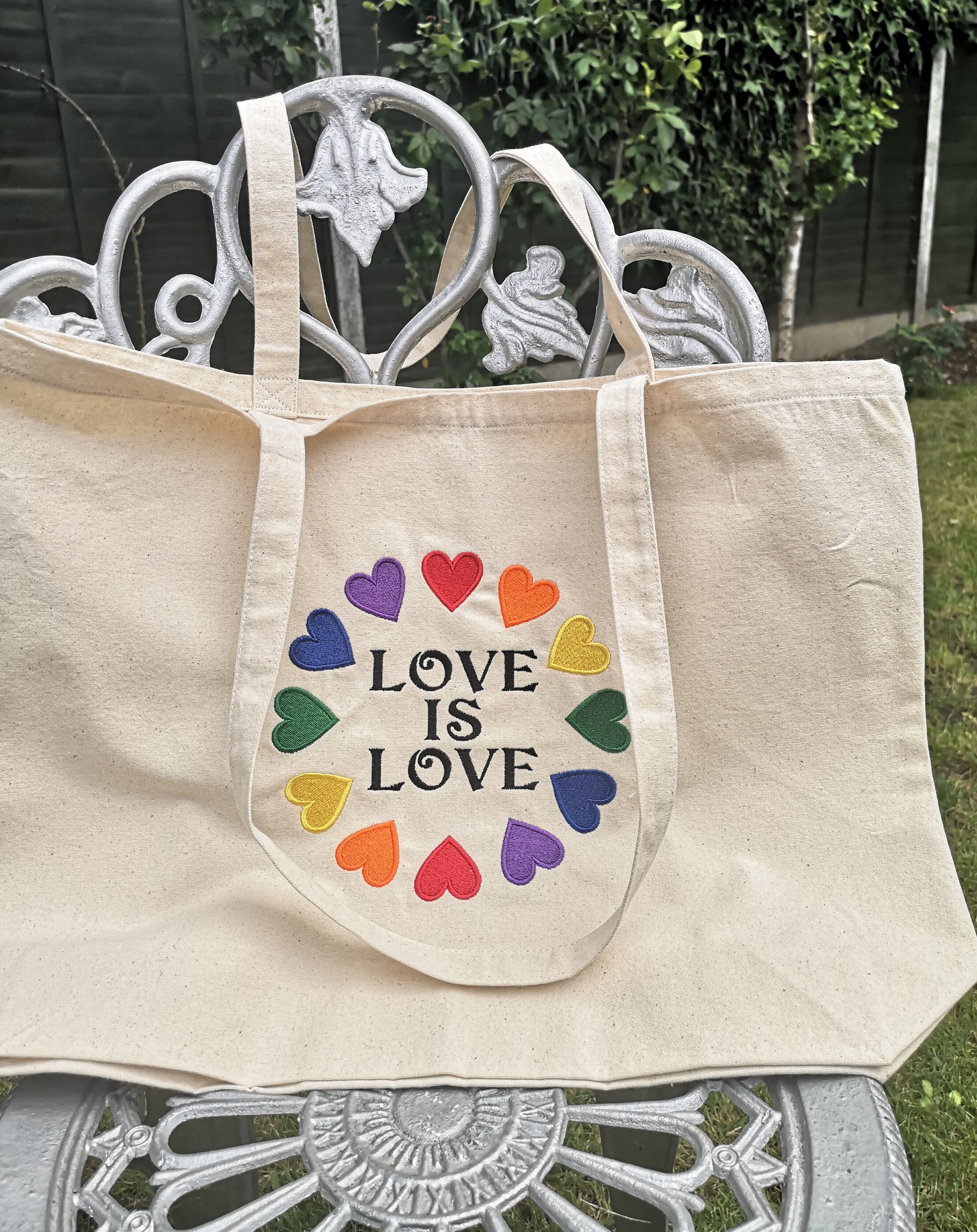 Large Rainbow Pride Bag Gay Flag Tote Bag Gay Birthday Gift - Etsy
