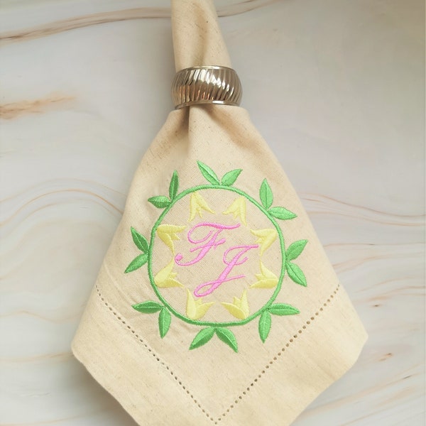 Napkins Embroidered - Etsy