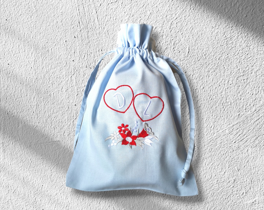 Custom Embroidered Smashing Glass Bag, Mazel Tov Bag, Jewish Wedding ...