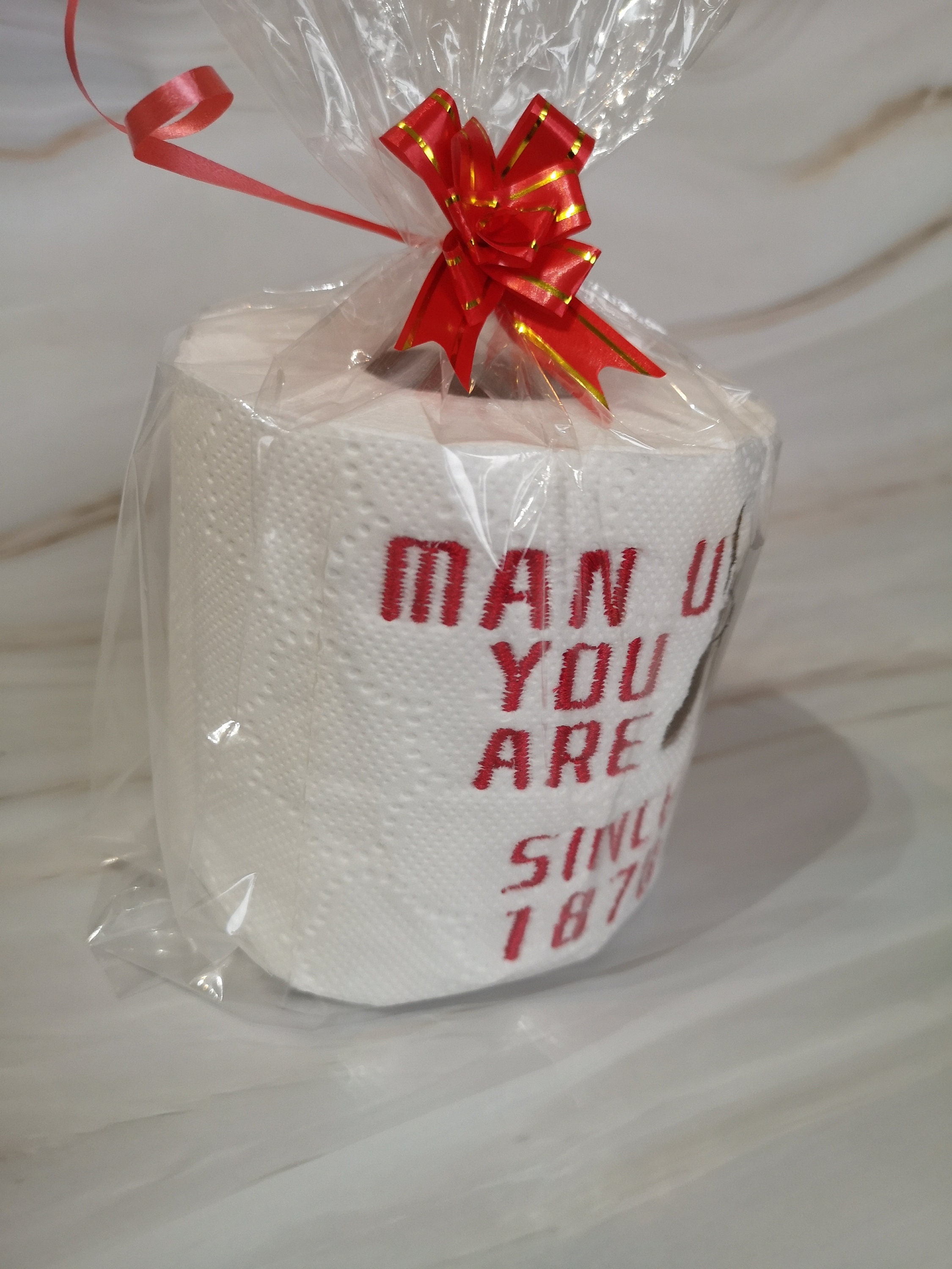 Manchester United Fan Gift Man Utd Fans Gift Toilet Paper Gift Novelty ...