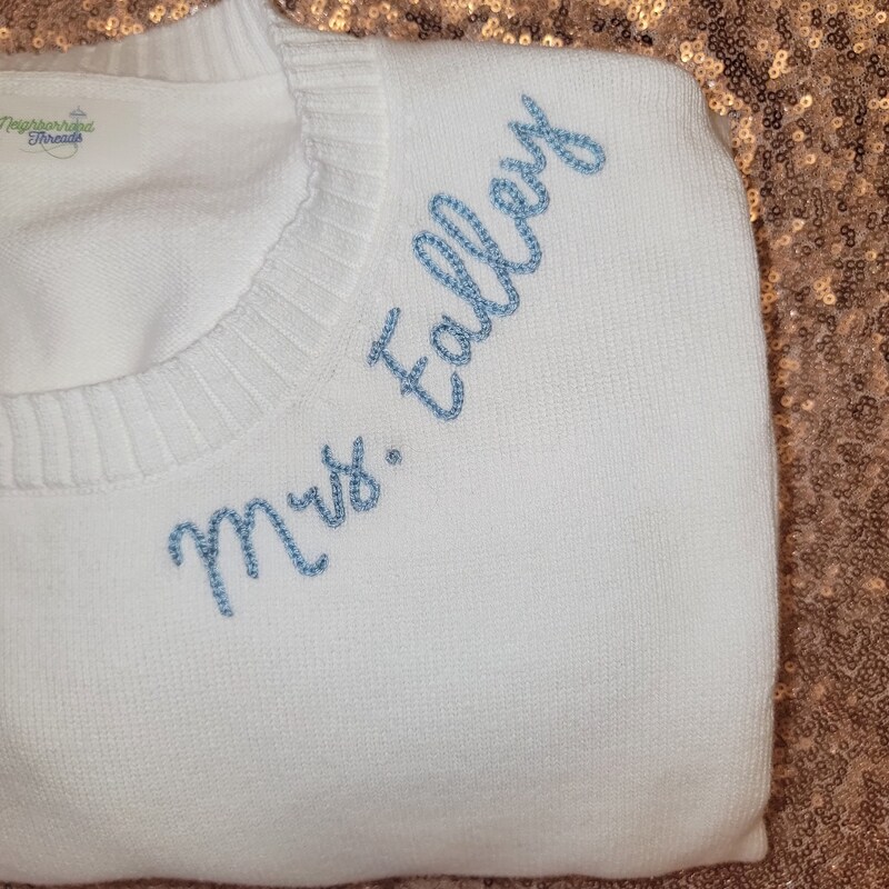 Embroidered Sweater - Etsy