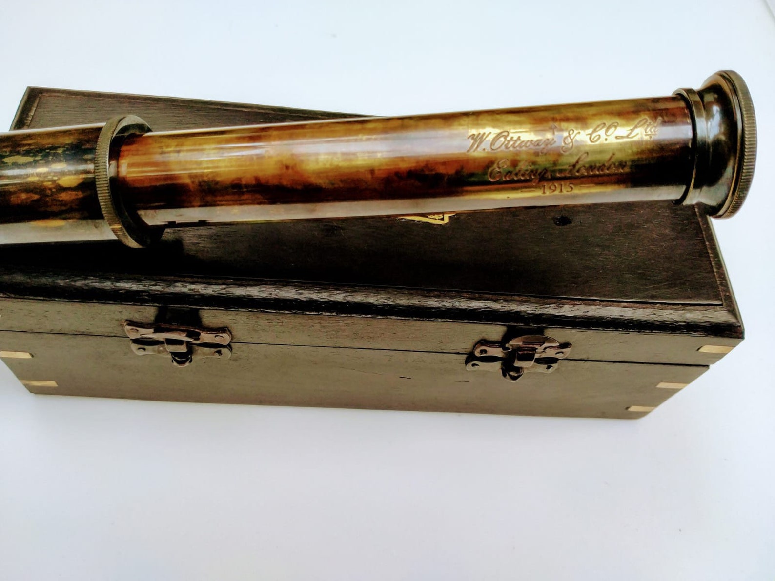 Vintage Brass Telescope Antique 24 pouces main Extension Naval pirate ...