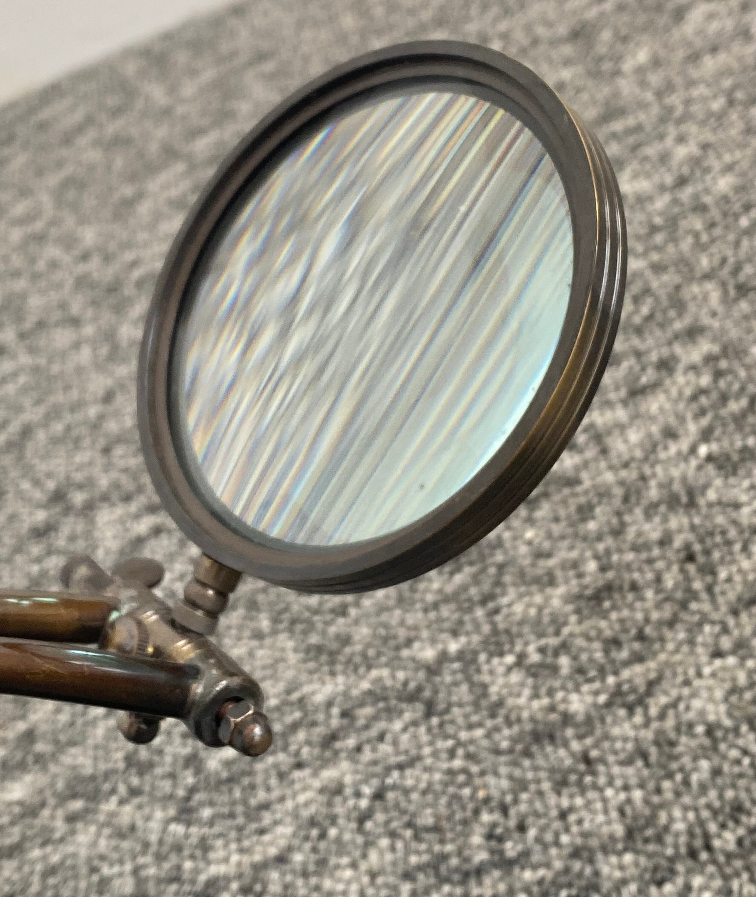 Antique Brass Magnifier Maritime Adjustable Stand Magnifying - Etsy