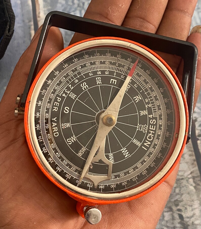 Vintage Antique Maritime Clinometer Brass Compass 3inch - Etsy