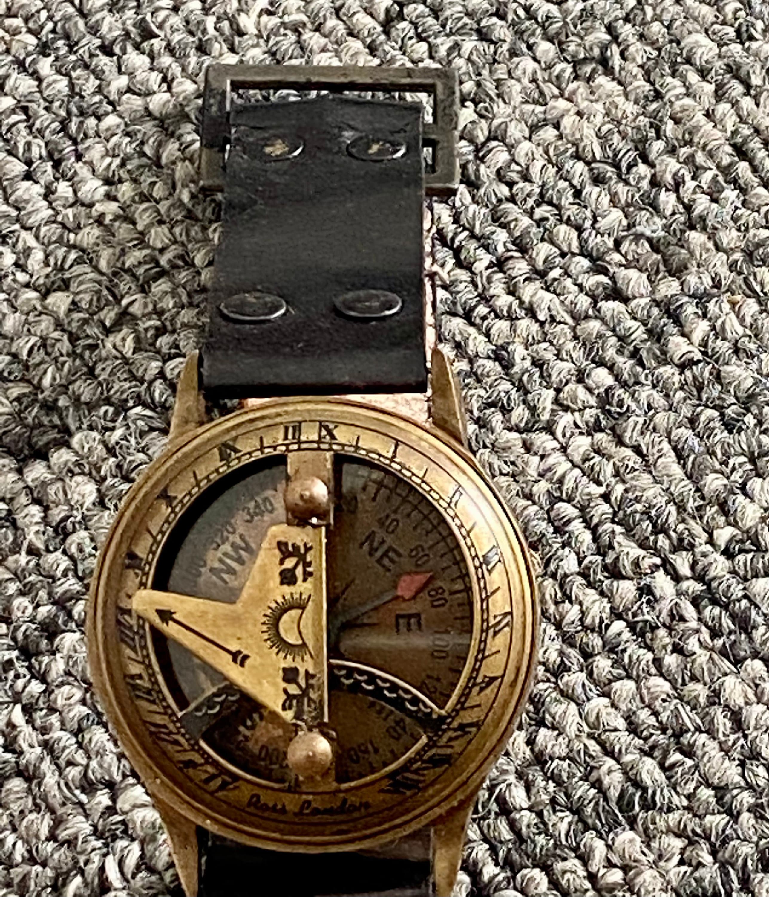 Nautical Brass Sundial Compass Vintage Wrist Watch Gift Uk Stock Uk ...