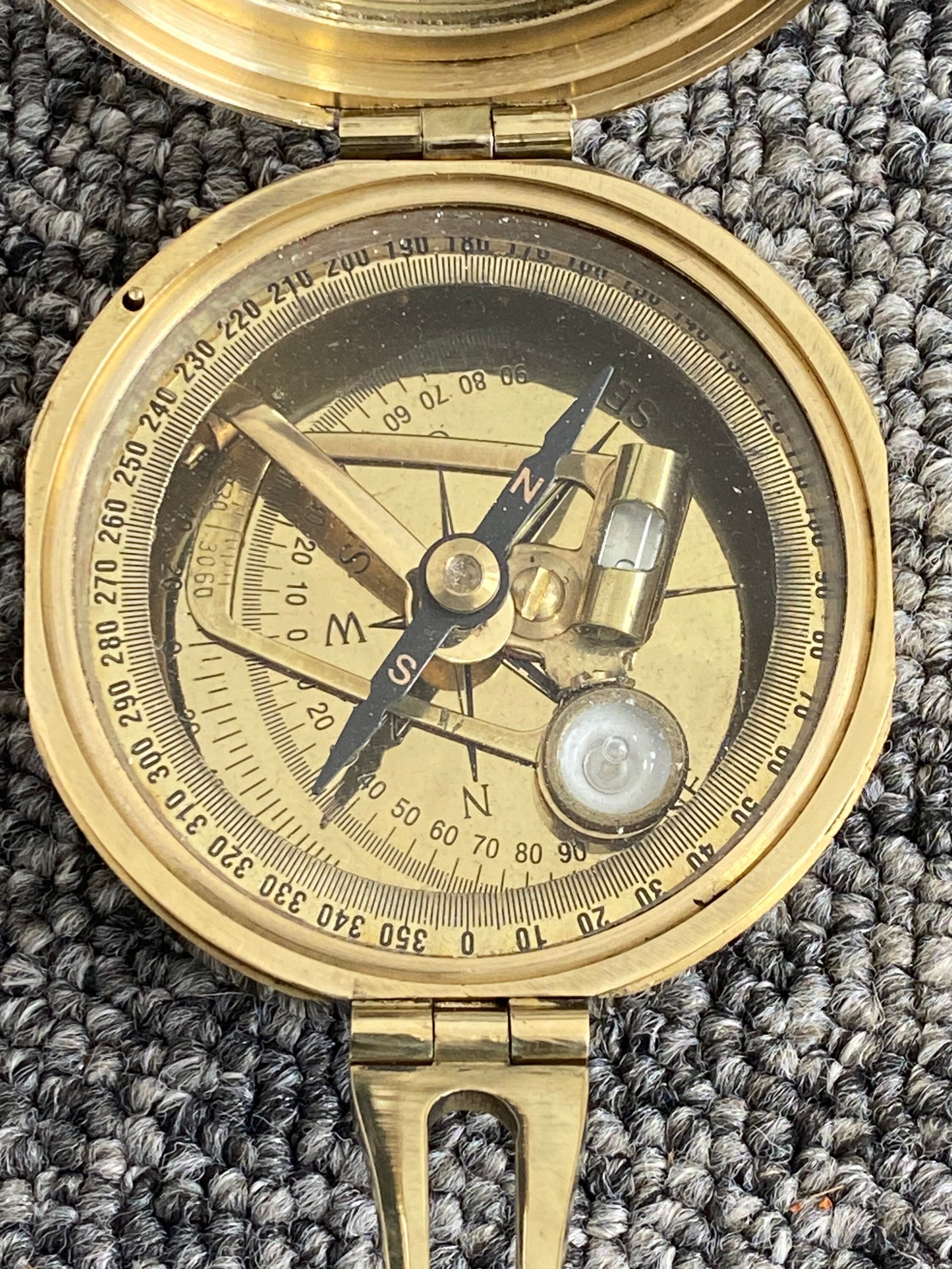 Nautical Brunton Solid Brass Compass With Wooden Box Gift Uk Seller Uk ...