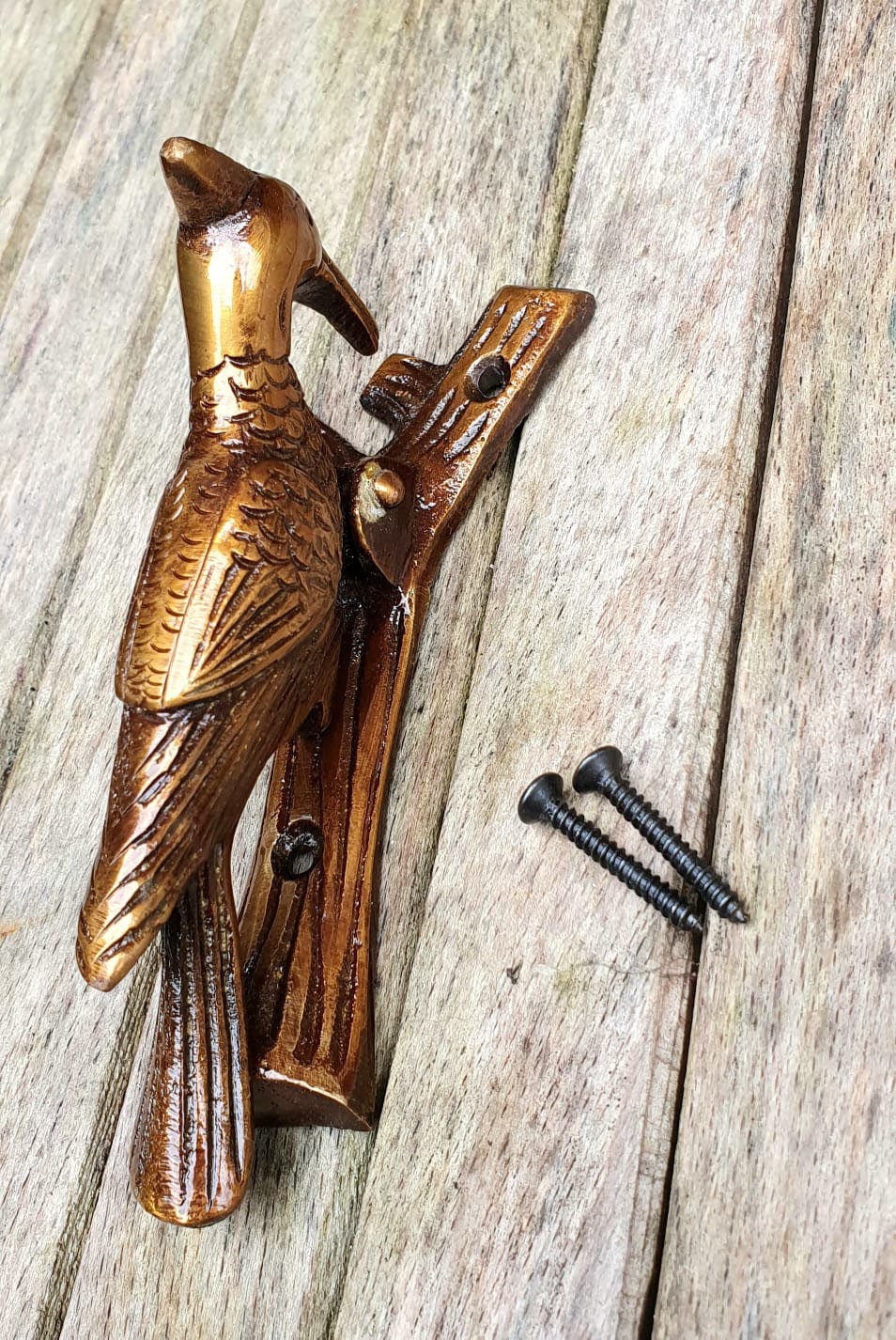 Woodpecker Bird Shape Doorbell Victorian Style Solid Brass - Etsy Australia