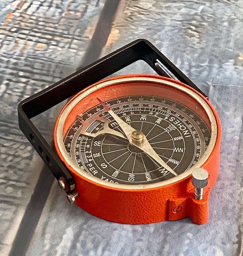 Vintage Antique Maritime Clinometer Brass Compass 3inch - Etsy
