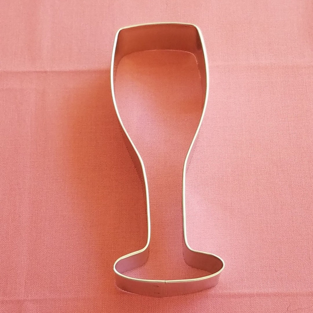 Champagne Glass Cookie Cutter 5.25" Metal - Etsy