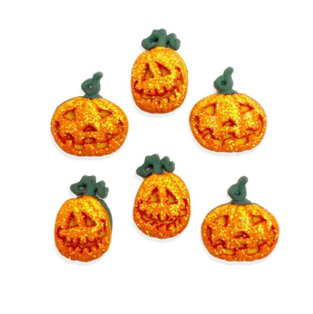 Dress It up Buttons Glitter Pumpkins Halloween Jesse James ...
