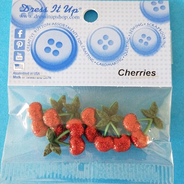 Cherry Buttons - Etsy