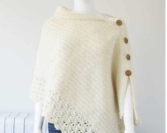 Beautiful Handmade Detailed Texture Poncho With Hat - Etsy