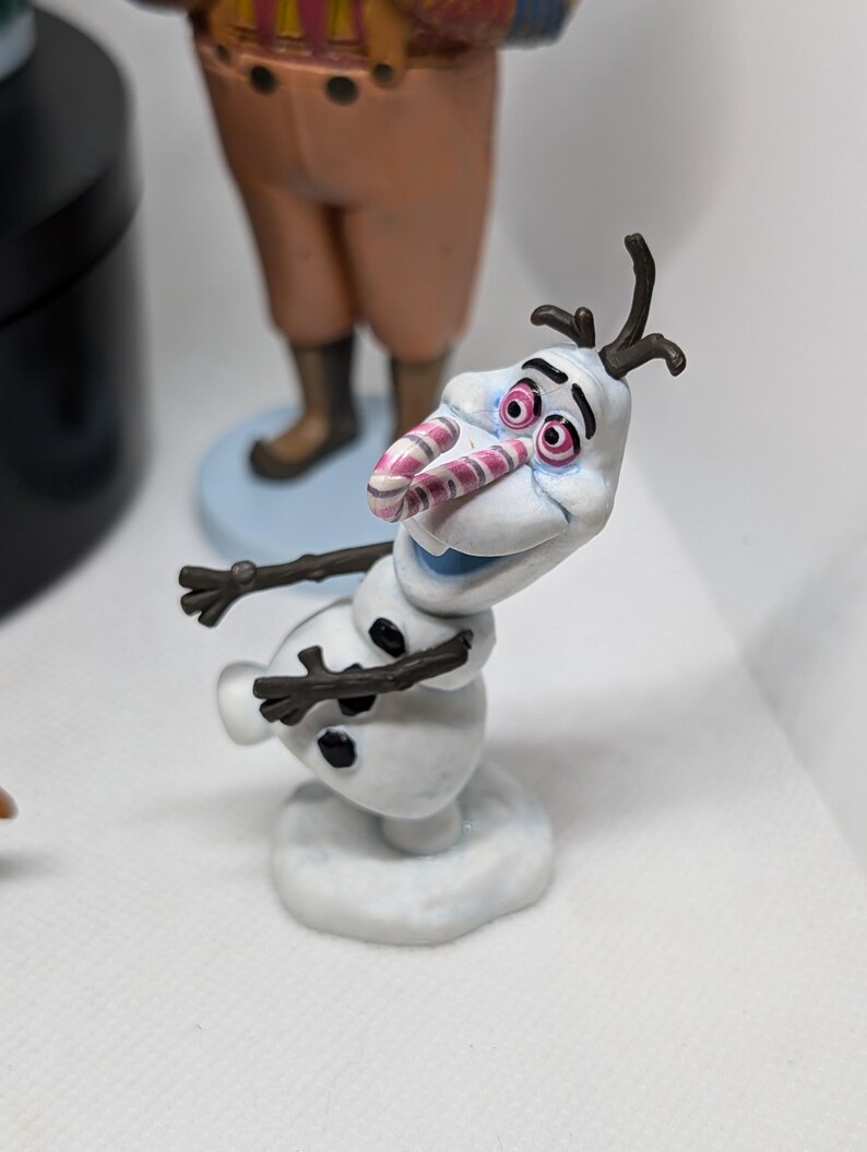 Frozen Elsa Anna Olaf Sven Troll Playset 10 Figure Cake Topper Toy Doll ...