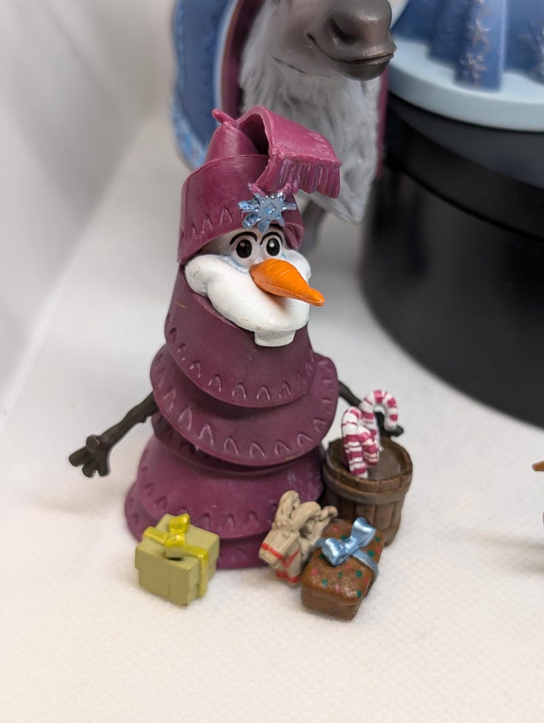 Frozen Elsa Anna Olaf Sven Troll Playset 10 Figure Cake Topper Toy Doll ...