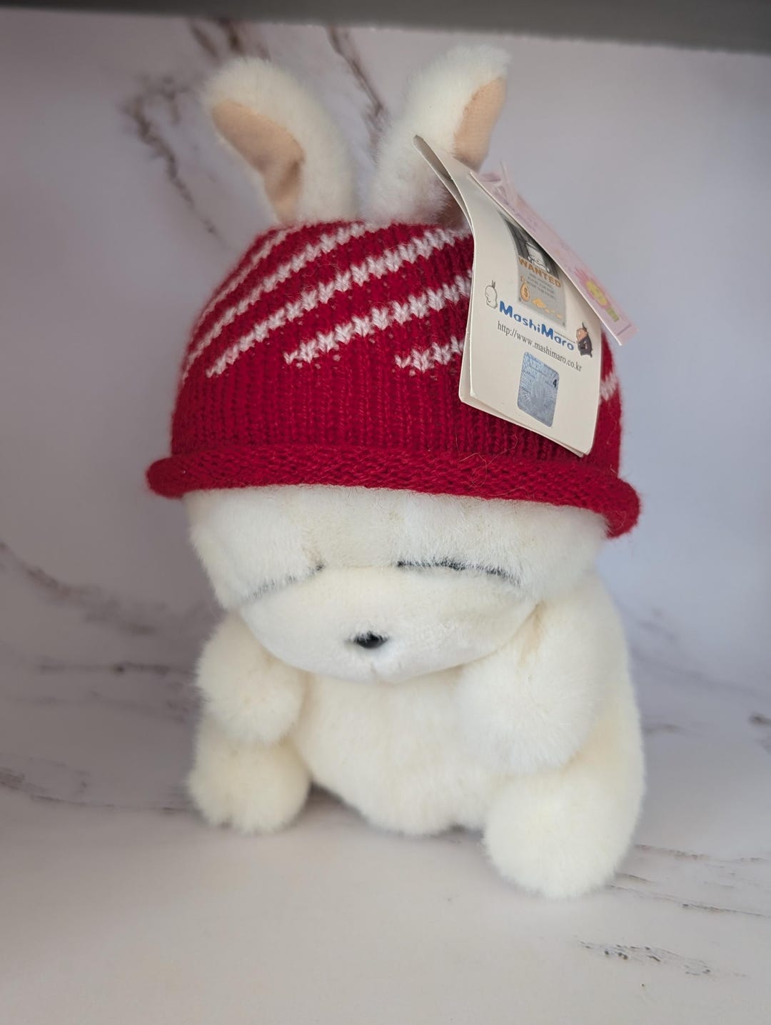 Mashimaro Wearing Red Striped Beanie Hat 11 Plush 2001 With Tags - Etsy