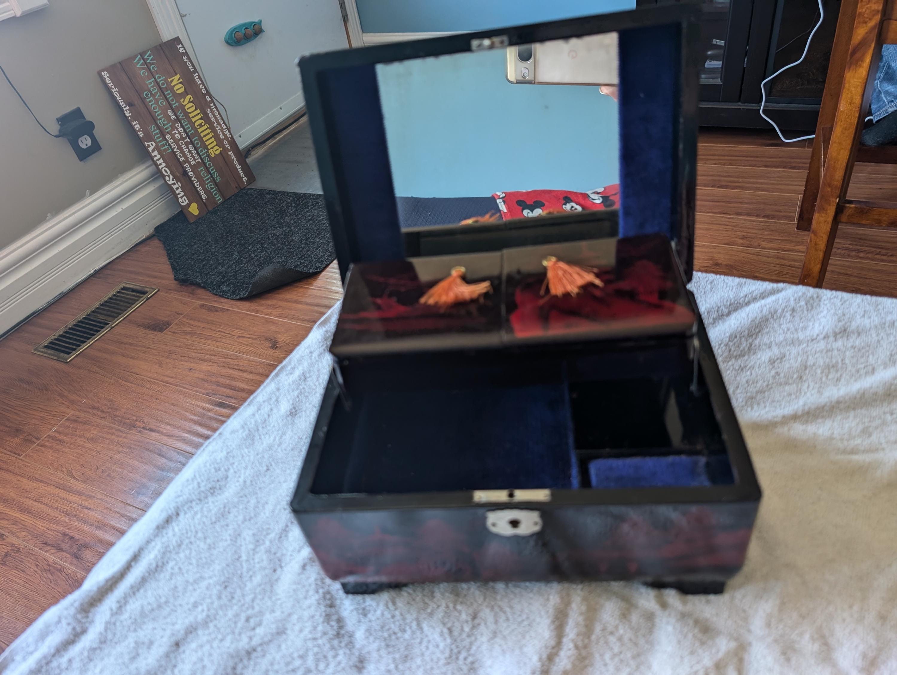 Vintage Japanese Lacquer Music Box - Etsy