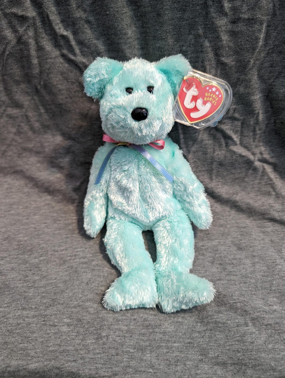 TY Beanie Baby - SHERBET the Bear Turquoise - Etsy