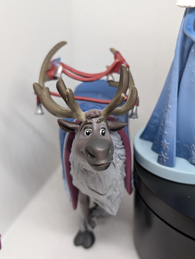 Frozen Elsa Anna Olaf Sven Troll Playset 10 Figure Cake Topper Toy Doll ...