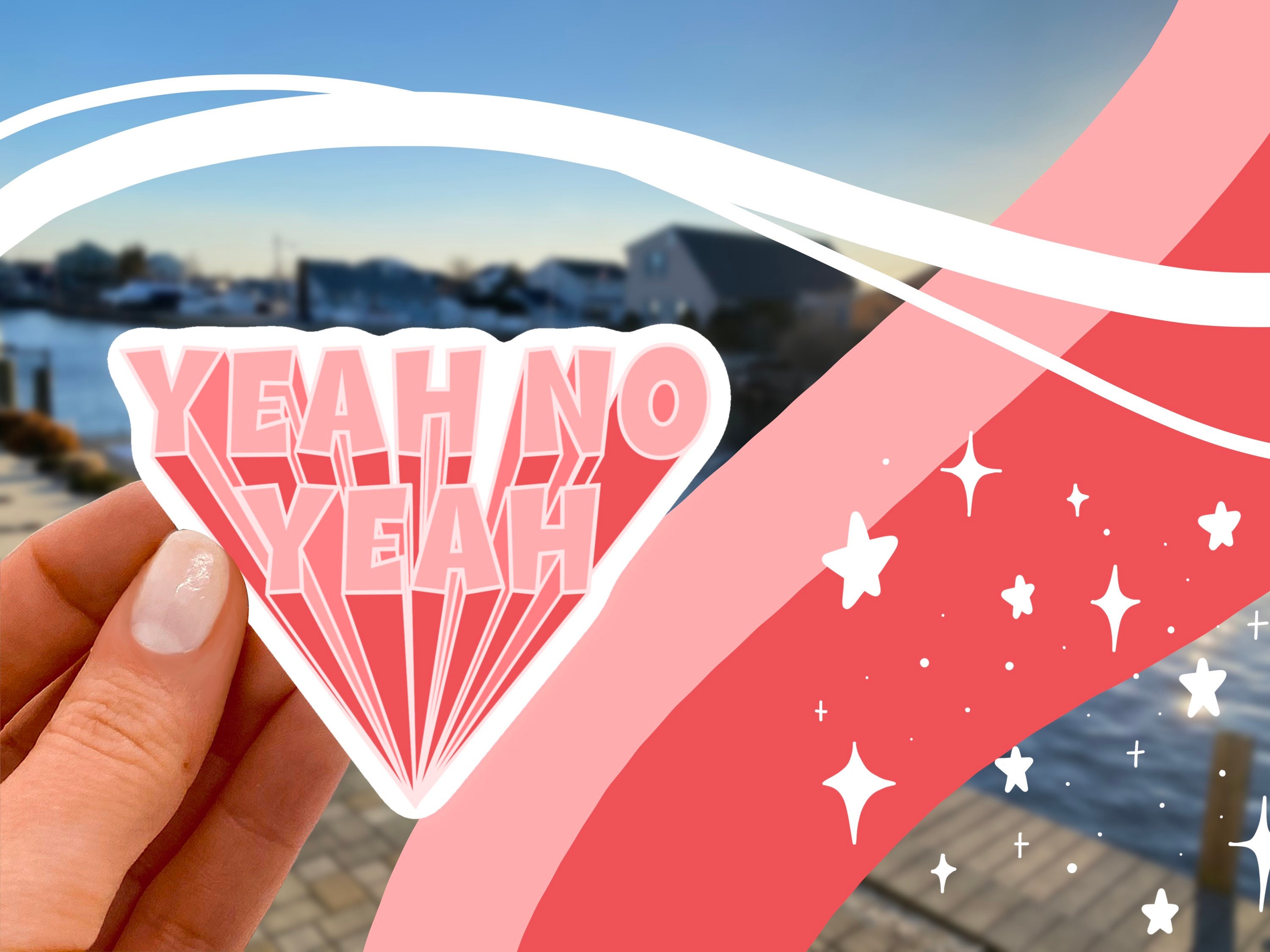 Yeah No Yeah Sticker, Funny Viral Sticker, Uhm...no, Tiktok Sticker ...