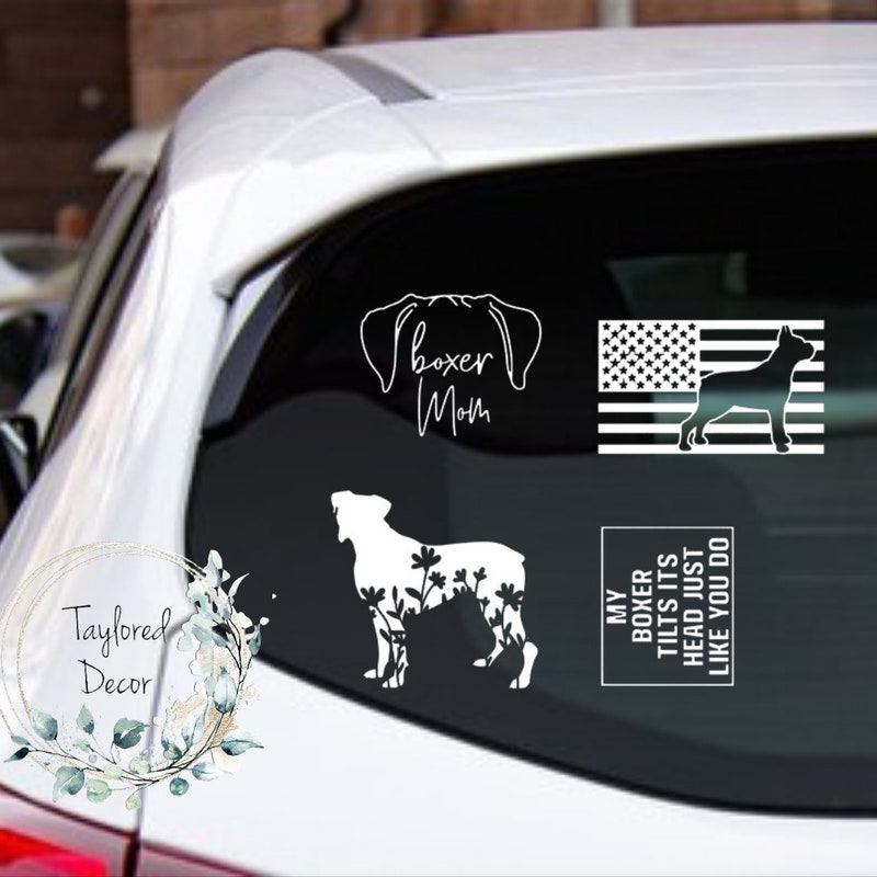 Boxer Dog Decal - Etsy