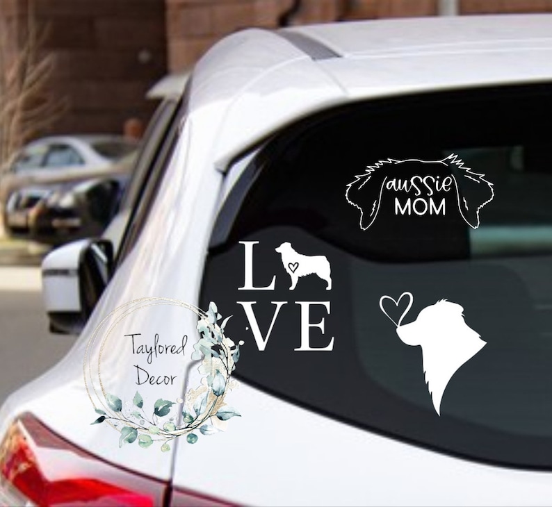 Aussie Dog Car Decals - Etsy