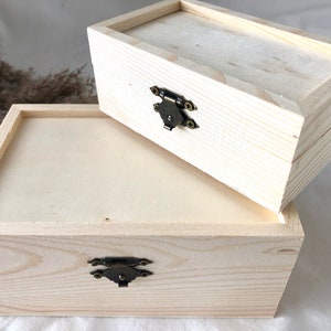 Wooden Boxes 2 Sizes Great for DIY Projects - Etsy