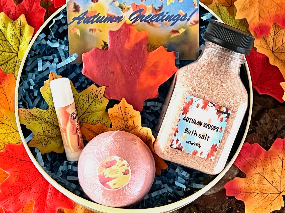 Autumn Gift Set Fall Beauty Gift Set 4PC Self Care Gift Box Autumn ...