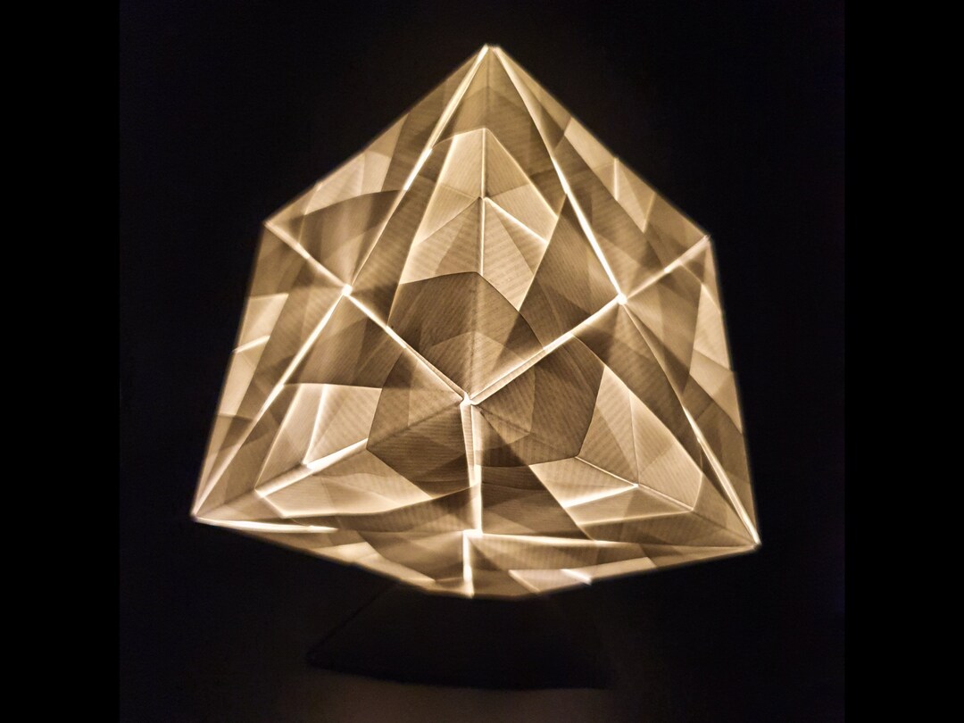 Cube Sonobe Watchman / Origami Lamp, Lamp / Paper Nightlight - Etsy