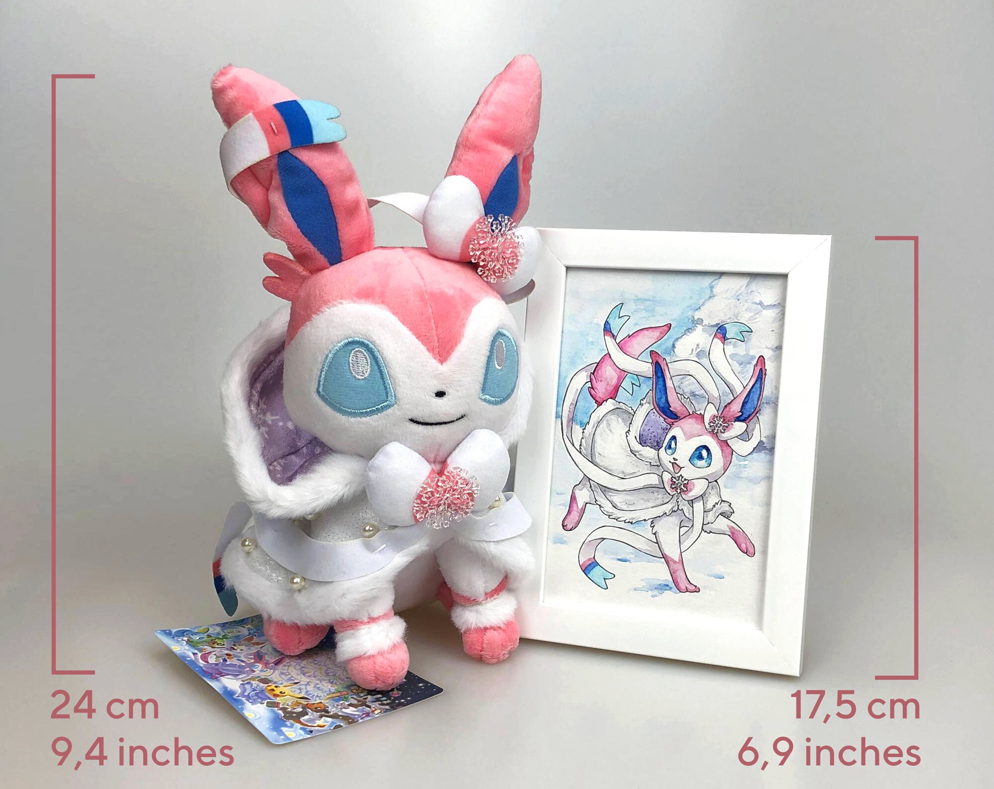 Pokemon Sylveon Christmas gift bundle set plush toy figure | Etsy