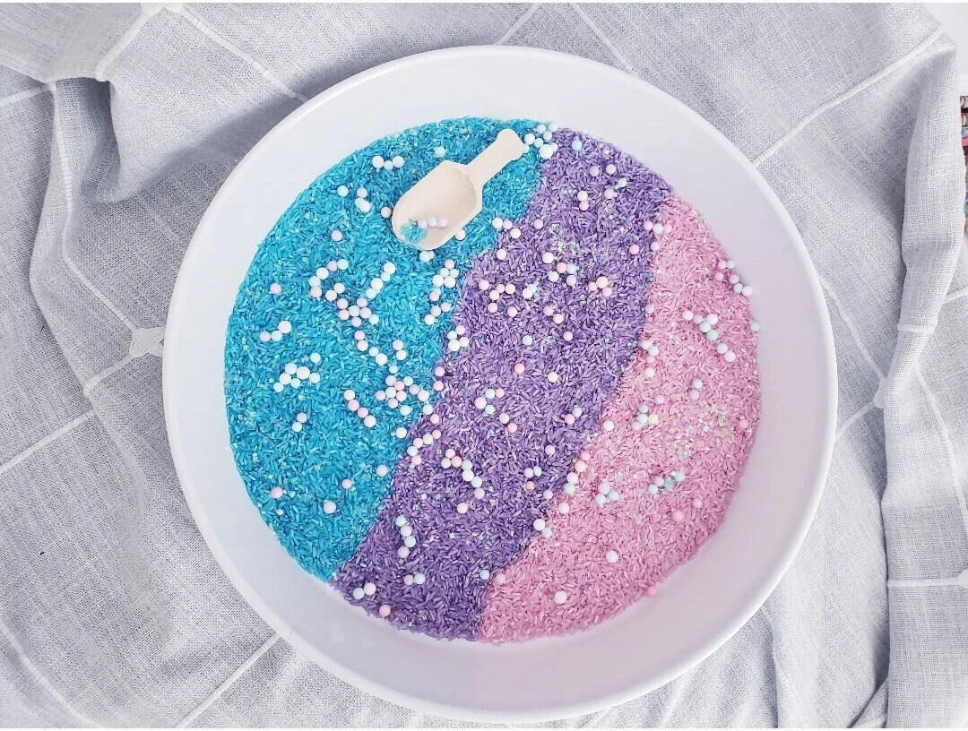 Pastel Sensory Bin Rice - Etsy