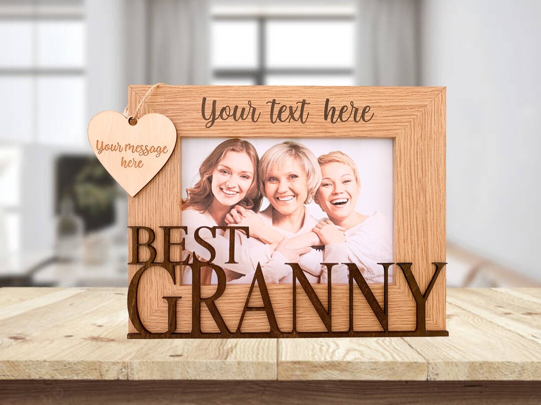 Personalised Granny Photo Frame Grandma Frame Nanny Photo Frame Frame ...
