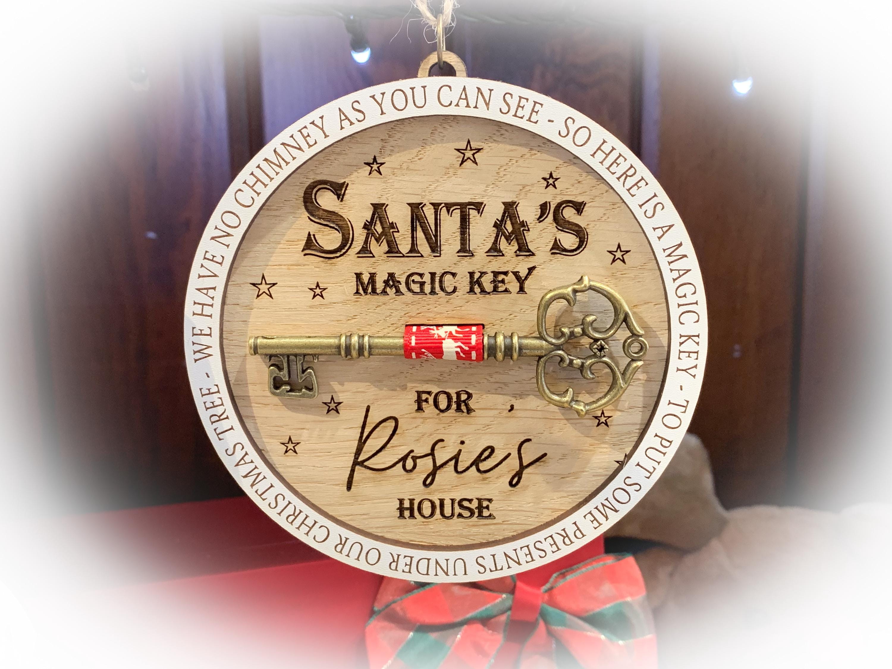 Personalised Santa's Magic Key Christmas Bauble | Santa's Magic Key ...