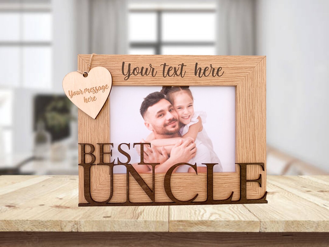 Personalised Uncle Photo Frame Uncle Present Best Uncle Birthday Gift ...