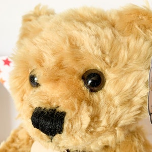 Personalised Birthday Teddy Bear, Mumbles Traditional Jointed Teddy ...