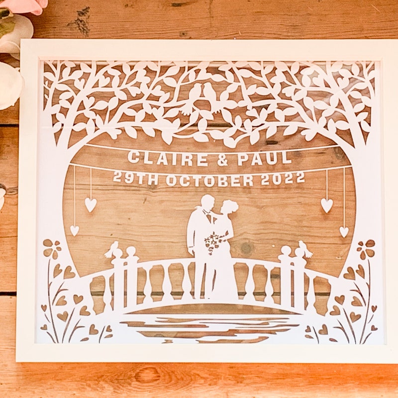 Wedding Papercut - Etsy UK
