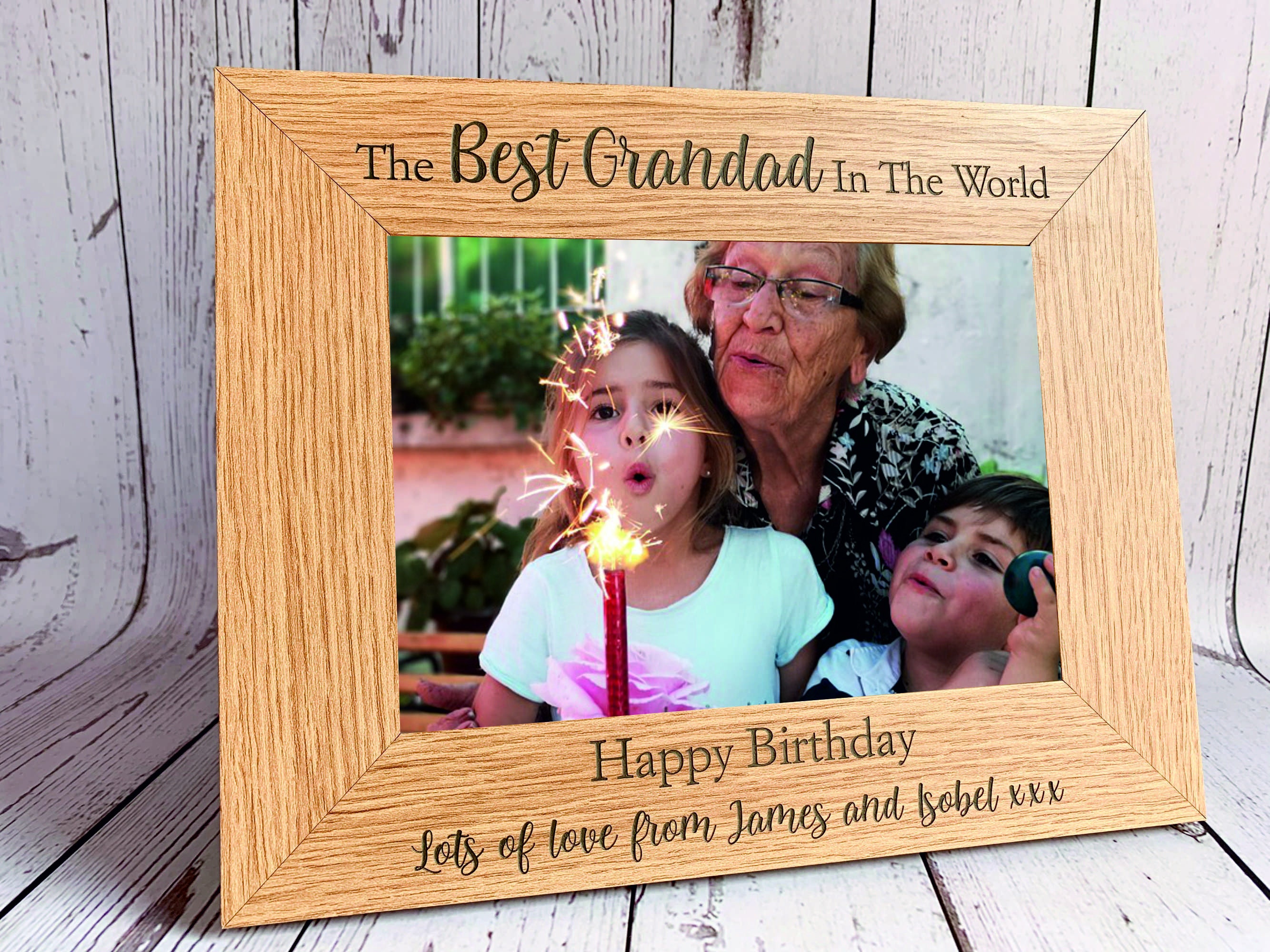 Personalised Grandad Photo Frame Birthday Gift for Grandpa - Etsy