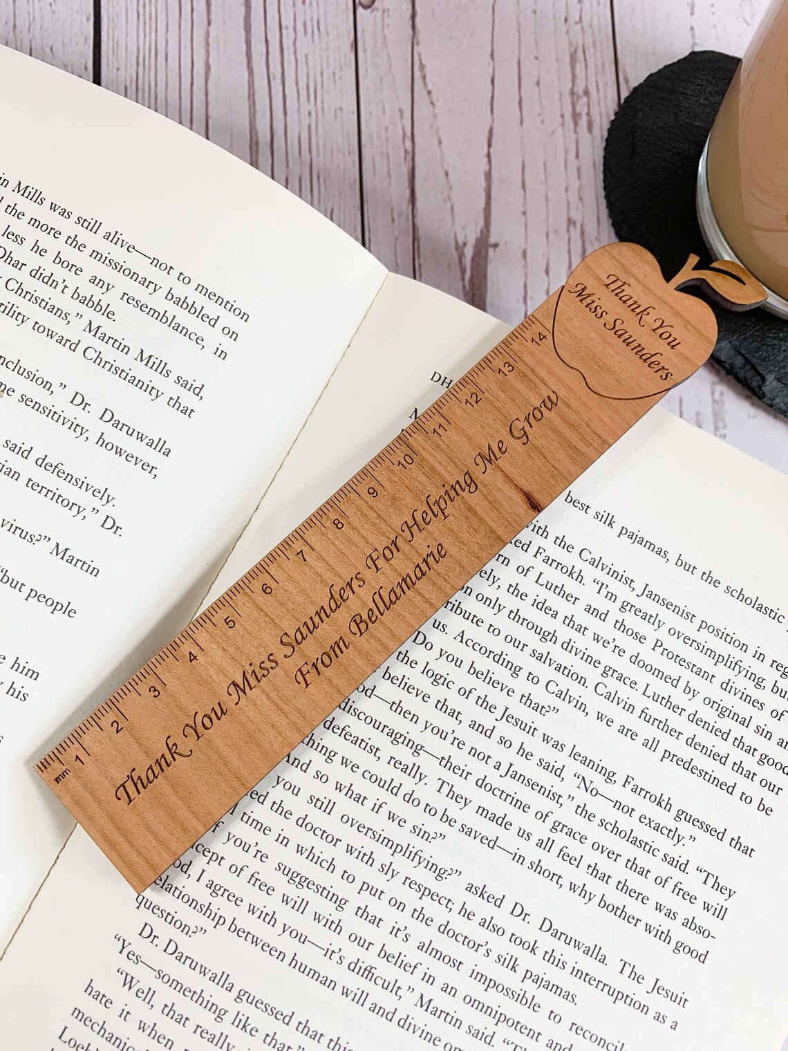 Personalised Teacher Bookmark Ruler - Personalised Teacher Gift ...
