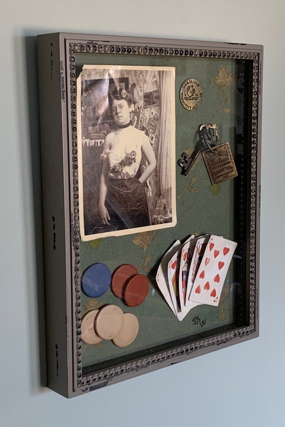 Darling of Gem's Saloon Old West Shadow Box | Etsy