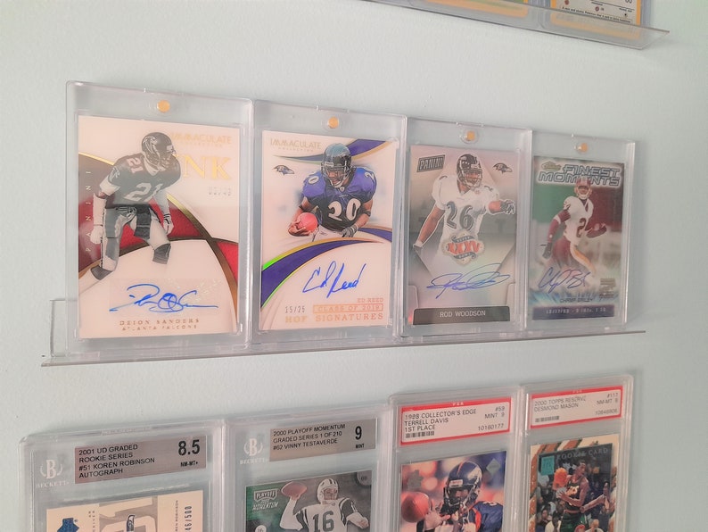 Graded Slabs & ONE TOUCH Trading Card Display Floating Shelf Displays ...