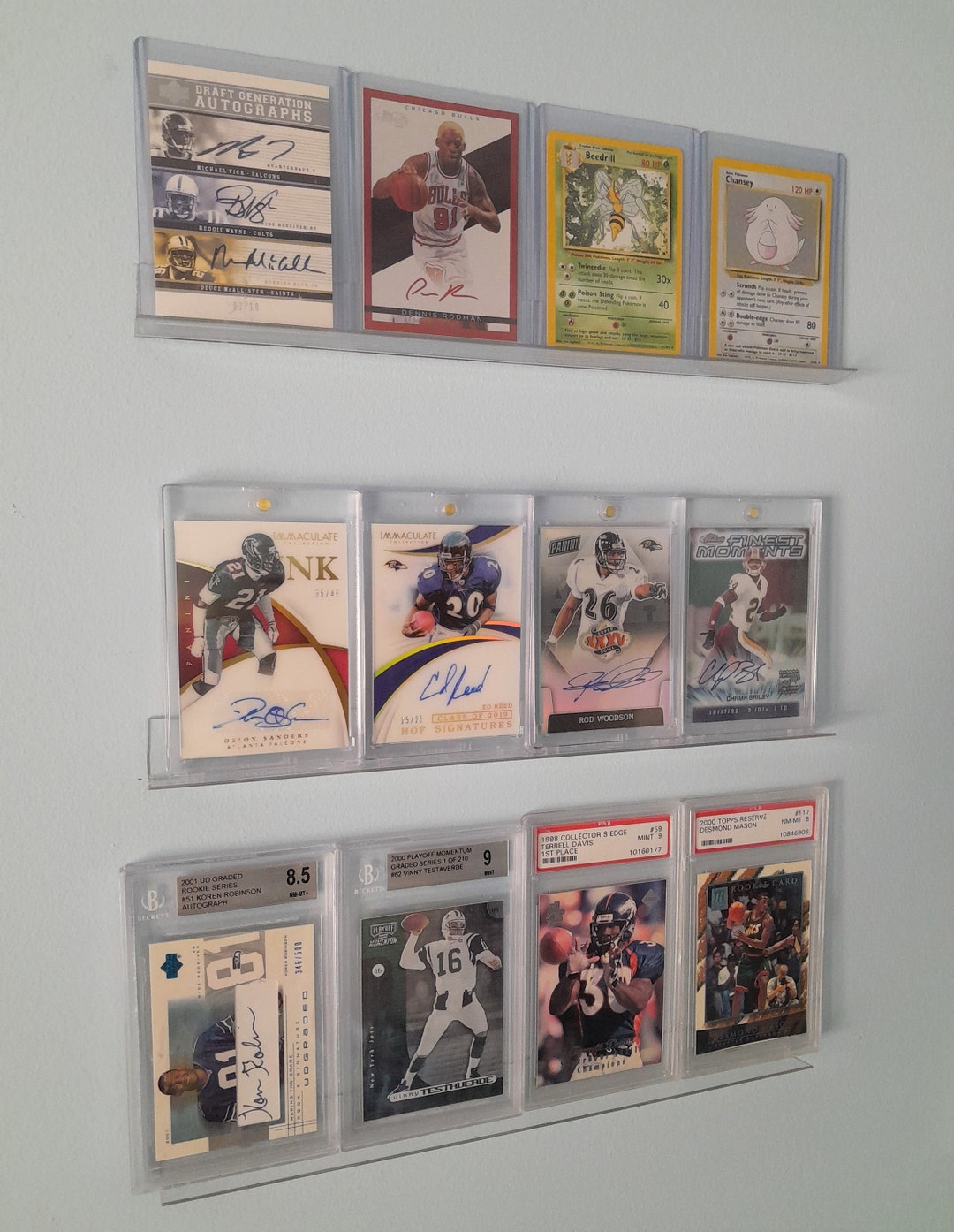 Graded Slabs & ONE TOUCH Trading Card Display Displays 12 Cards Ready ...