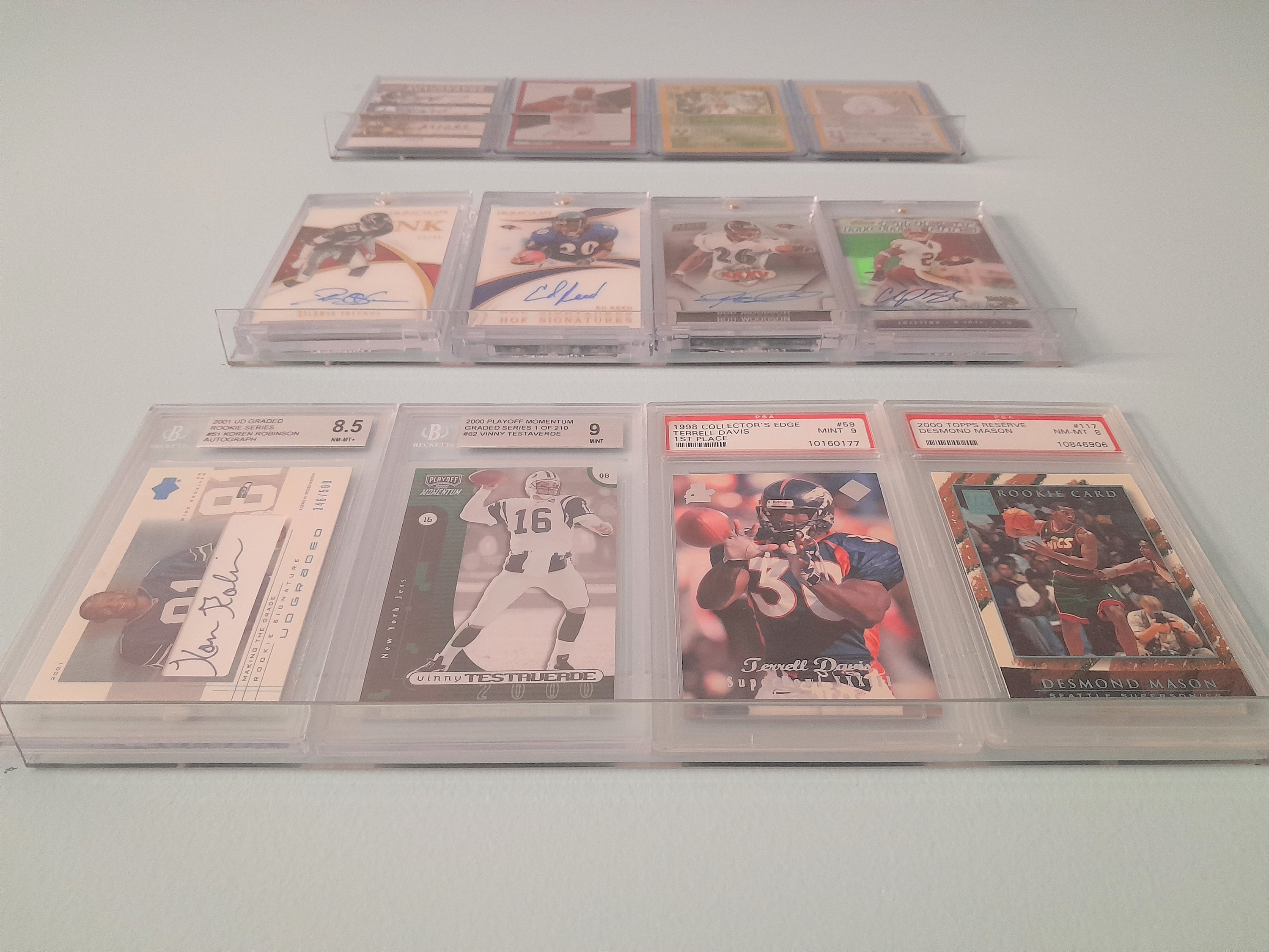 Graded Slabs & ONE TOUCH Trading Card Display Floating Shelf - Displays ...