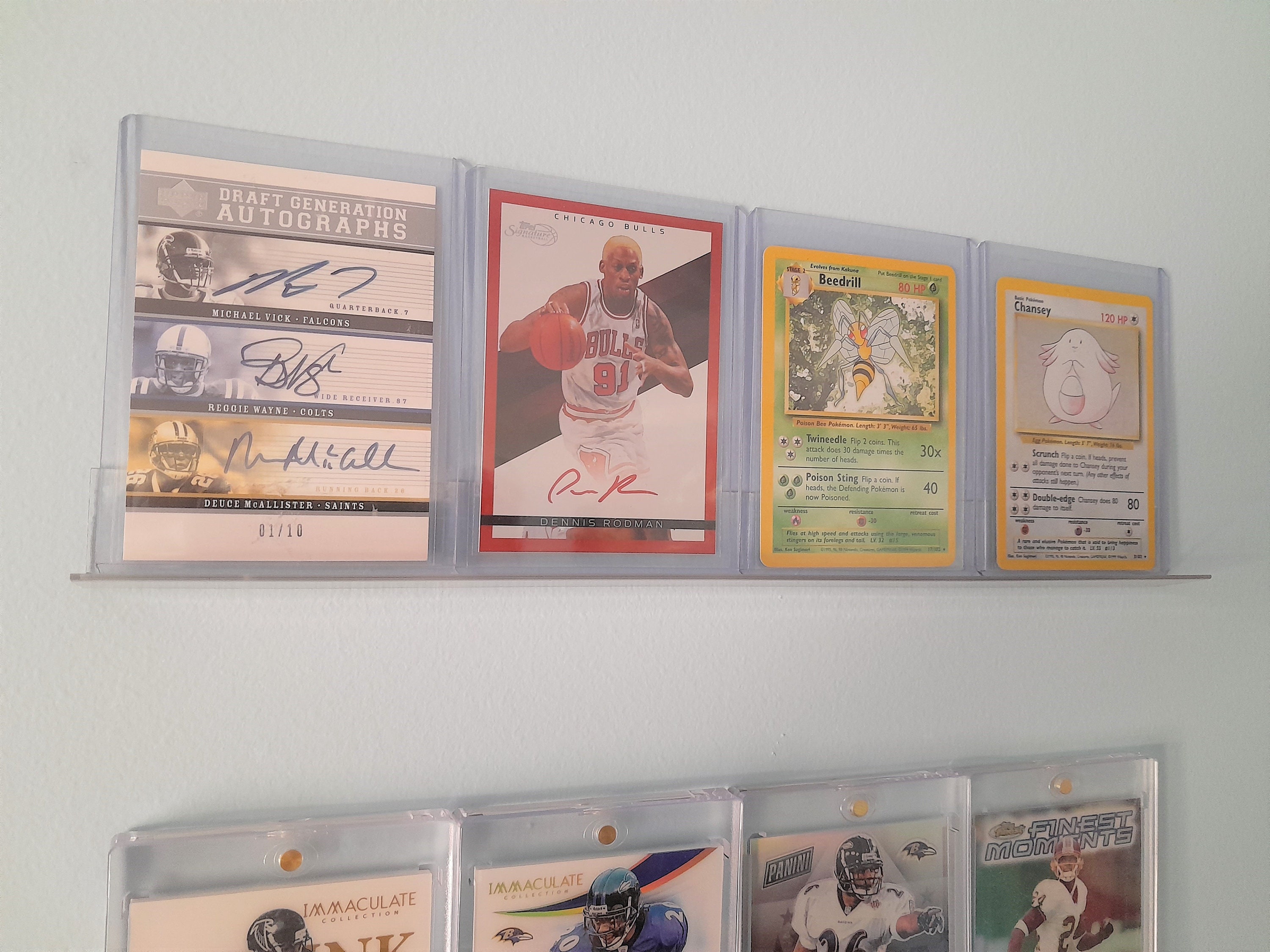 Graded Slabs & ONE TOUCH Trading Card Display Floating Shelf - Displays ...