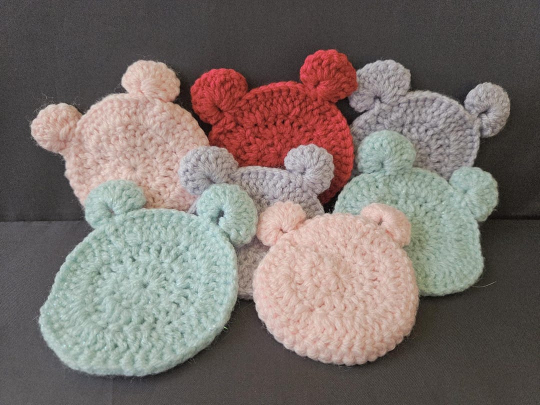 8 Psc Set Hand Crochet Round Coasters - Etsy