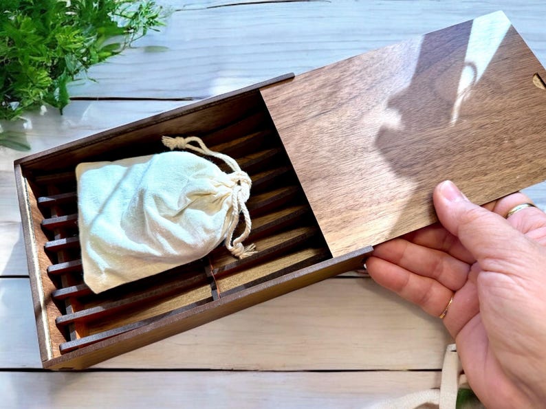 4-in-a-row Wood & Marble Travel-sized Game – Handmade, Family Fun, 30 ...