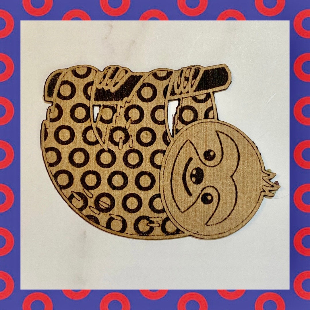 Sloth - Phish Inspired Wood Stickers - Made to Order, Custom Engraved ...