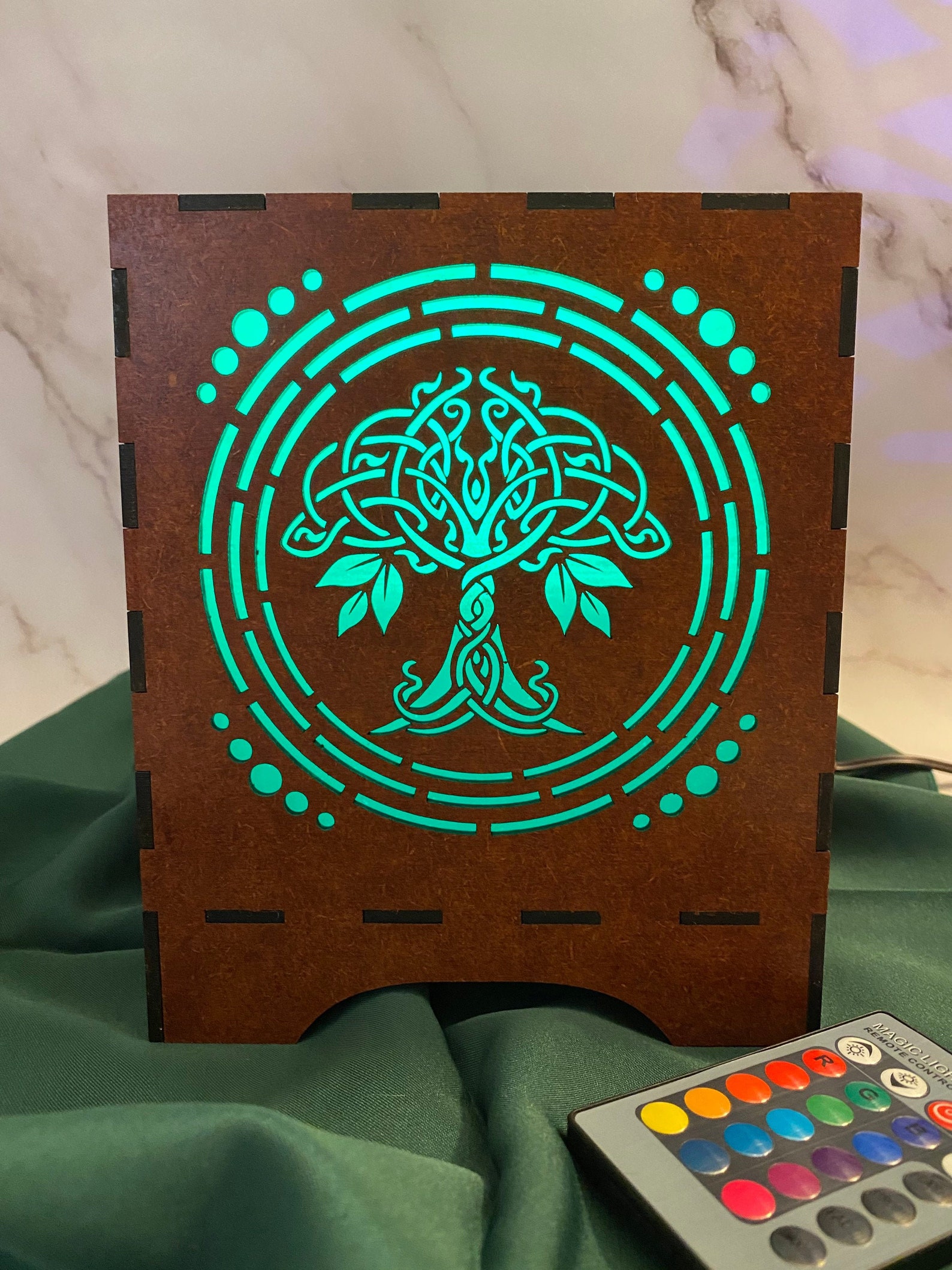 Celtic Knot Tree of Life Light Box, 6 X 6, Table, Meditation, Mandala ...